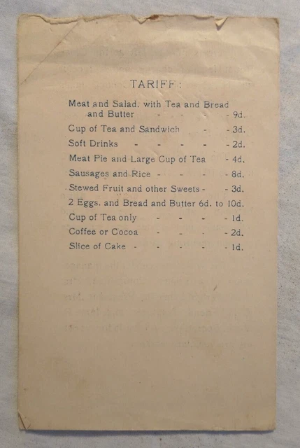 AUSTRALIAN WW1 LEAFLET for the Soldiers' Welcome. St Andrews Cathedral ...