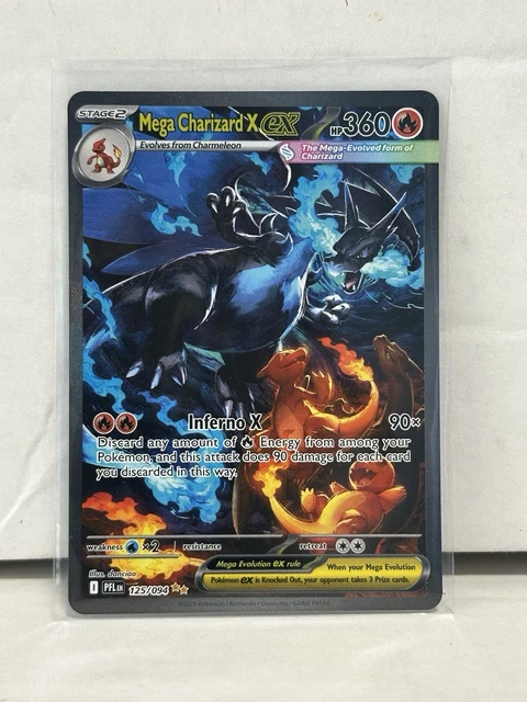 MEGA CHARIZARD X EX SIR 125/094 Phantasmal Flames Pokemon TCG - MINT ...