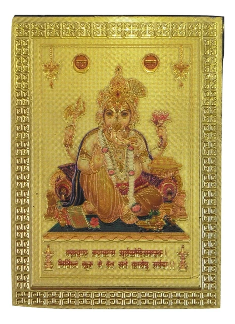 HINDU GOD GOLDEN Magnet - Lord Ganesh 6cm x 8.5cm EUR 2,11 - PicClick FR