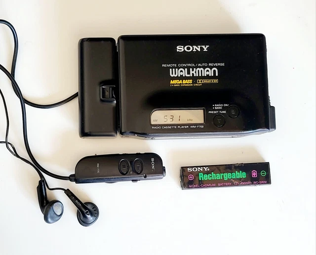 SONY RADIO CASSETTE Walkman WM-F702 Remote control Working £299.00 ...