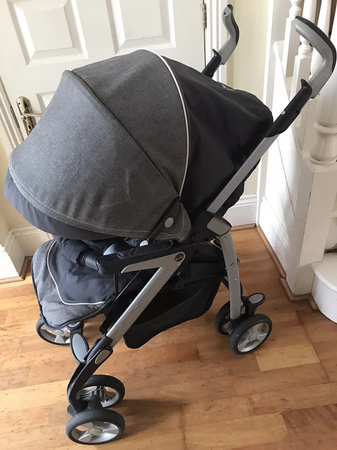 SILVER CROSS BUGGY Pushchair Stroller Folding Foldable From Birth Grey ...