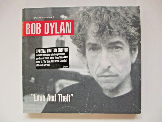 BOB DYLAN LOVE And Theft 2001 Édition Limitée Spéciale 2Cd G/Couverture ...