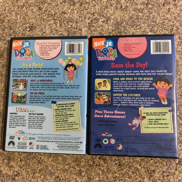 NICK JR. DORA The Explorer It’s A Party and Save the Day Dvd EUR 9,46 ...