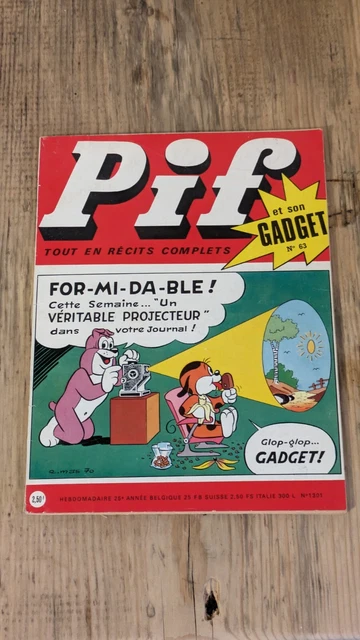 LOT 11 PIF GADGET Magazine Collection Ancien Vintage Rare BD Jeux ...