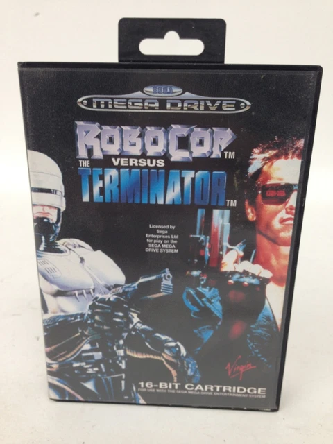 SEGA MEGA DRIVE 'Robocop VS The Terminator' 16-Bit Cartridge Video Game ...