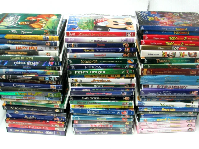 WALT DISNEY DVD Lot Movie Collection Set Kids Childrens Christmas ...