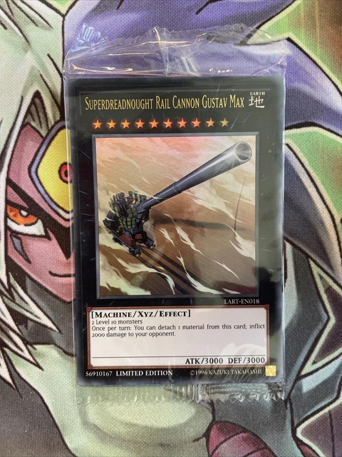 LART-EN018 SUPERDREADNOUGHT RAIL Cannon Gustav Max Lim Edition NM Yugioh Card EUR 5,18 - PicClick FR