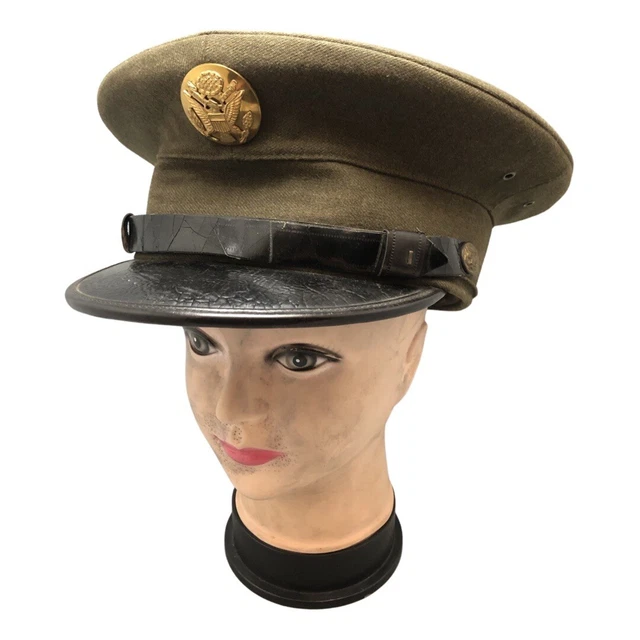 ORIGINAL WW2 US Army Enlisted Ranks Service Cap Named With Service ...