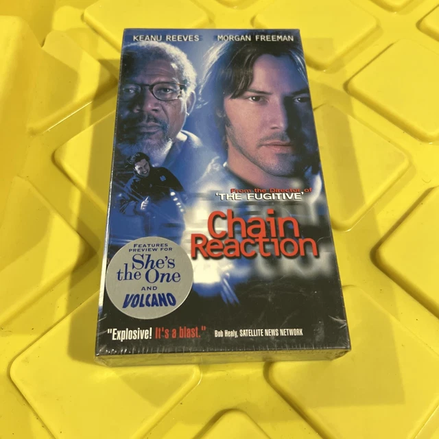 CHAIN REACTION, KEANU Reeves, Morgan Freeman, VHS Tape, Vintage Video ...