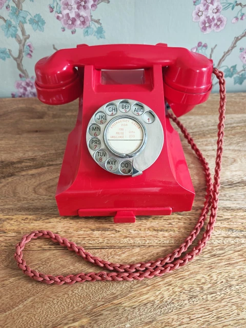 VINTAGE RED GPO Bakelite Phone 332CB PX56/2A £899.99 - PicClick UK