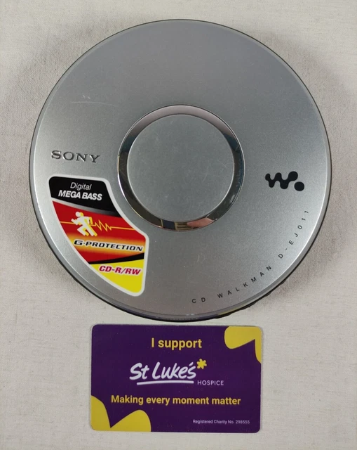 SONY WALKMAN PORTABLE CD Player D-EJ011 - Digital Mega Base Working £17 ...