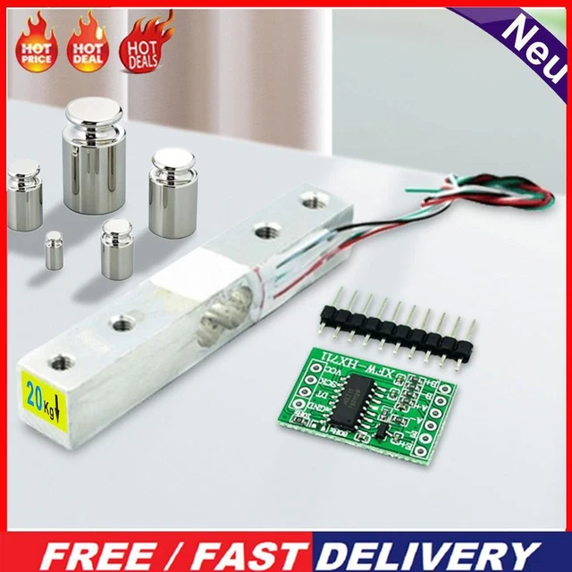 HX711 WEIGHT SENSOR Module 20KG Load Cell for Microcontroller (HX711 ...