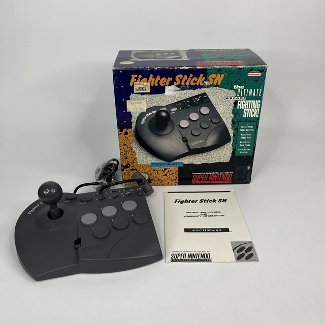 FIGHTER STICK SN Controller Super Nintendo SNES Arcade Joystick ...