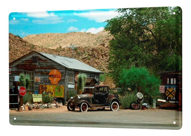 CARTEL LETRERO DE Chapa Garaje Krakowski Oldtimer Gas Estaciones EUR 14 ...