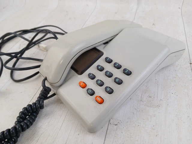 RETRO VINTAGE BRITISH Telecom Viscount Telephone 1980s Ice Grey *not ...