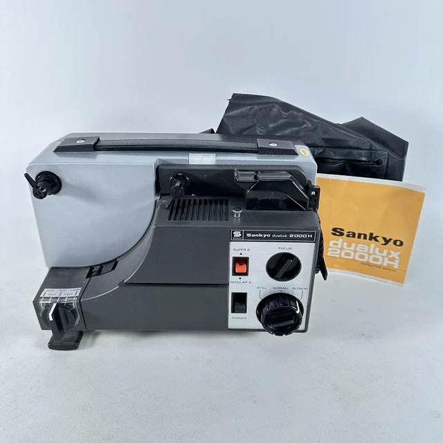 SANKYO DUALUX 2000H CINE PROJECTOR JAPAN Dual SUPER 8 8MM Needs New Bulb £39.99 - PicClick UK