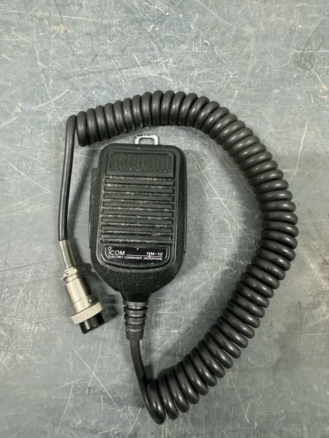 ICOM HM-12 UP/DOWN 8 Pin Round Hand Microphone JAPAN #4 $44.99 - PicClick