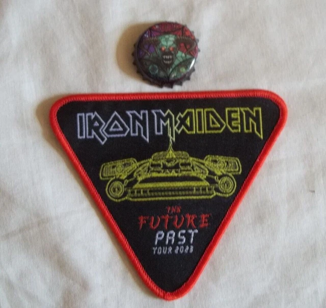 IRON MAIDEN/ THE Future Past Tour 2023 Patch And Bottle Top EUR 12,80 - PicClick IT