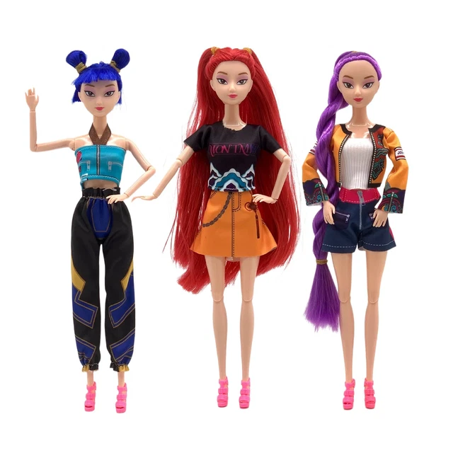 KIDS GIRLS KPOP Demon Hunters Rumi Mira Zoey Model Doll Fashion Action Figure UK £13.57 ...