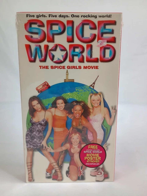 SPICE WORLD THE Spice Girls Movie VHS w/ Movie POSTER Brand New ...
