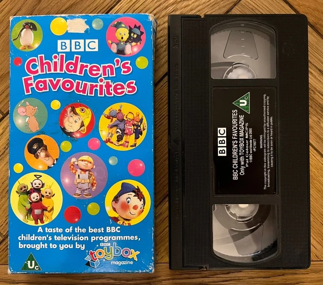 BBC CHILDREN'S FAVOURITES Toybox VHS Tape Video PAL Kids Cardboard Box ...