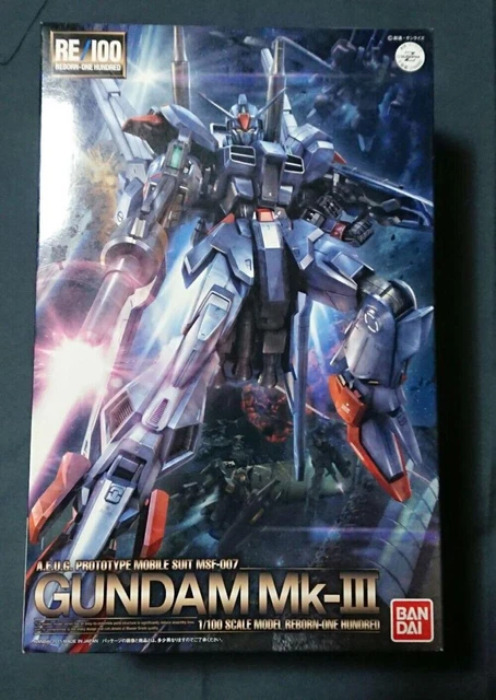 BANDAI RE/100 1/100 MSF-007 GUNDAM MK-III Kit modèle en plastique Z ...