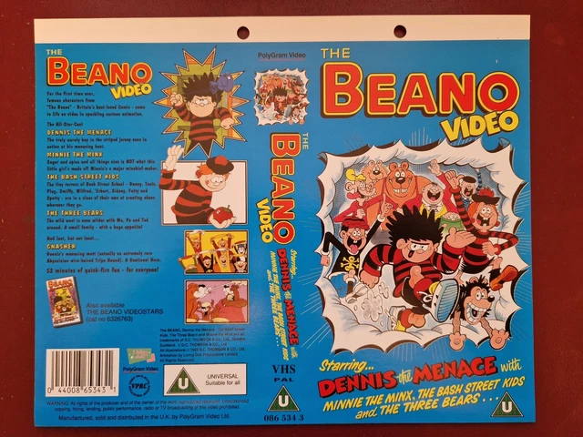 THE BEANO VIDEO - Polygram Video - Promo Sample Video Sleeve/Cover # ...