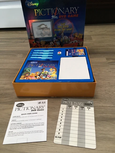 DISNEY PICTIONARY DVD Board Game Mattel Complete! $32.79 - PicClick CA