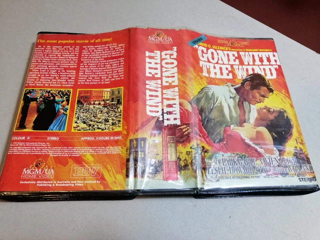GONE WITH THE WIND (1939) - Australian PBV-MGM/UA Betamax Issue - DRAMA/ROMANCE $18.05 - PicClick AU
