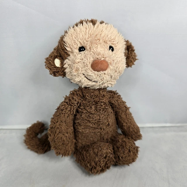 JELLYCAT - SMALL Nugget Monkey - Brown Soft Plush Toy 8" Retired RARE ...