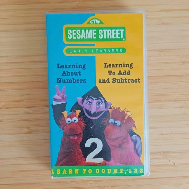 SESAME STREET LEARNING About Numbers VHS Video Tape Volume 2 1991 ...