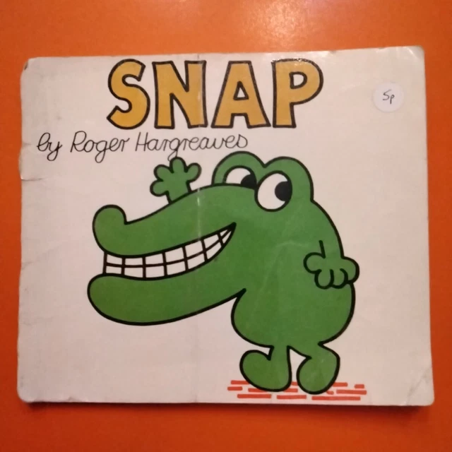 VINTAGE RETRO 1978 Snap Roger Hargreaves Paperback Kids Book Mr. Men ...