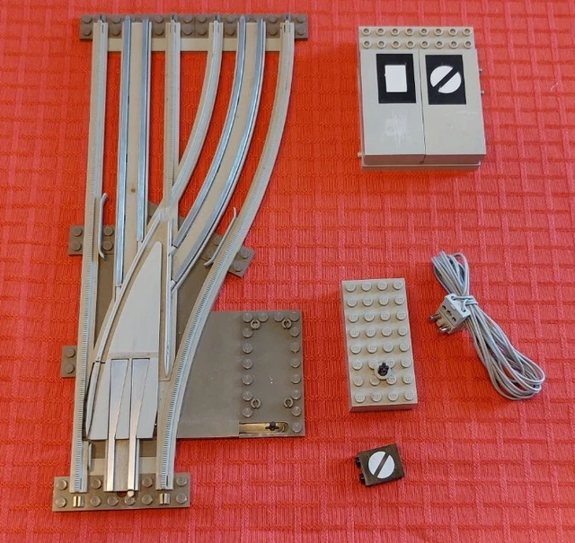 LEGO EISENBAHN 12V Schienen Weiche Rechts Set 7858 zu 7850 7854 7856 ...