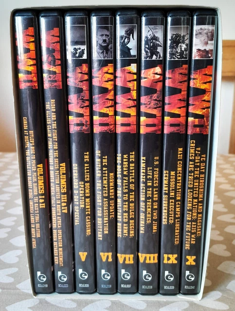 WWII COMPLETE HISTORY World War 2 DVD's BOXSET 8x Discs 30 HOURS ...