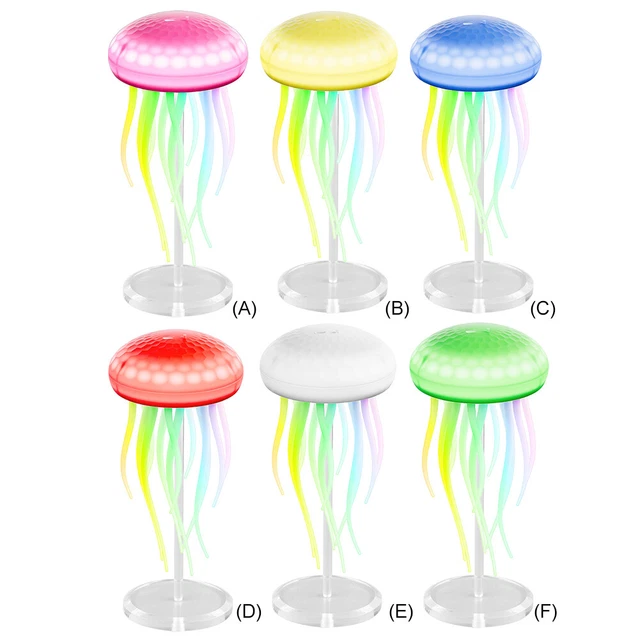 JELLYFISH LIGHT TYPE-C Charging Jellyfish Table Lamp with Base ...