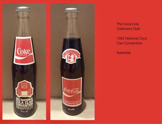 COCA-COLA 10 OZ Commemorative Bottle - 1982 National Coca-Cola Clan ...