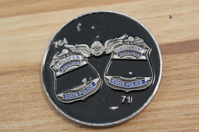 VIRGINIA STATE POLICE VSP Trooper Charles Hewitt inspired Challenge ...