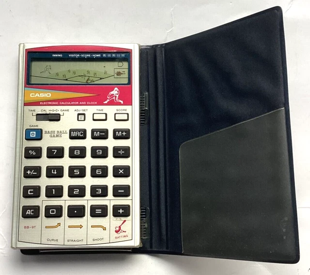 VINTAGE 1982 EXTREMELY RARE CASIO BASEBALL BB-9T Game Calc (Near Mint ...