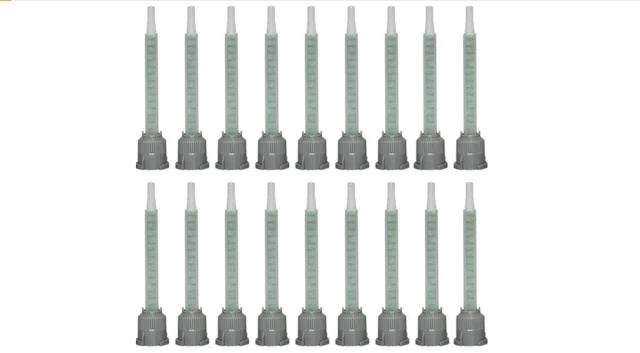 20 PIECES EPOXY Adhesive Mixing Nozzle Tip Resin Mixer Adhesive Gun ...