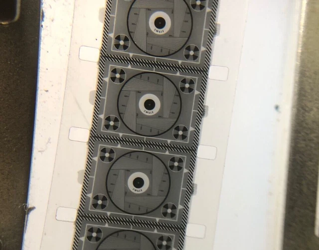 16MM TARGET FILM B&W Test film for projector alignment movie projection ...