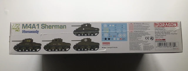 DRAGON MODEL 7273 Sherman M4A1 Normandy 1/72 EUR 25,00 - PicClick FR