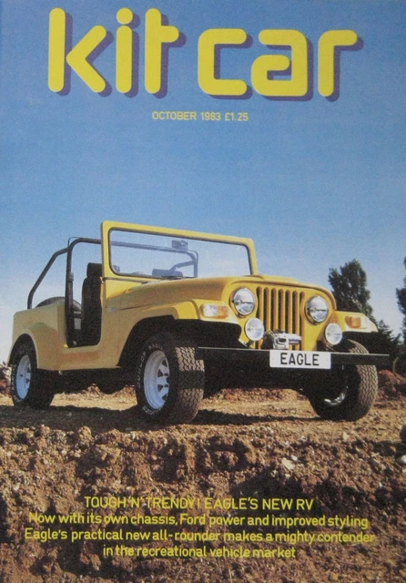 KIT CAR MAGAZINE October 1983 featuring Tarragon, Albar Sonic, Eagle RV ...