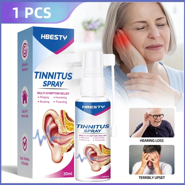 TINNITUS SPRAY EAR Ringing Relief Relieving Ear Drops Hearing 30ml £5. ...