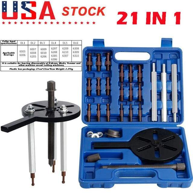 21 THREE-JAW INNER Hole Bearing Puller Extractor Removal Tool Universal ...