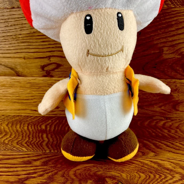 TOAD MUSHROOM SUPER Mario Bros Nintendo Soft Toy Teddy Plush 12” Vgc ...