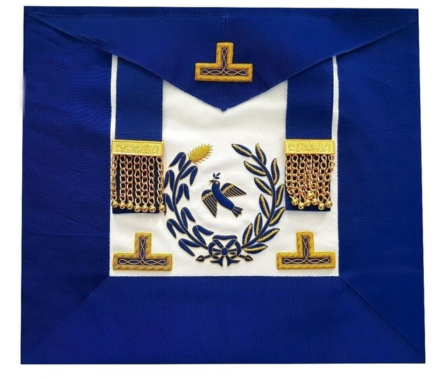 MASONIC REGALIA FREE mason Craft Grand Rank Undress Apron Lambskin High ...