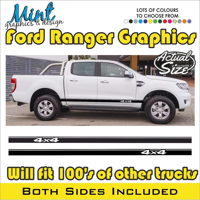 TO FIT FORD RANGER TRUCK 4x4 Side Stripes OFFROAD Decals Stickers ...