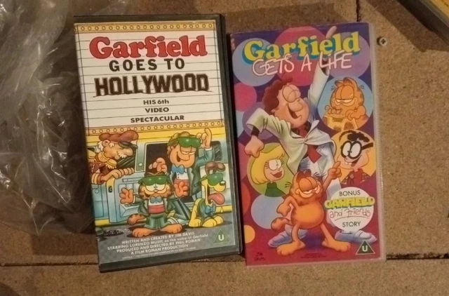 RARE VINTAGE GARFIELD VHS TAPES 1 &2 GARFIELD & FRIENDS 1980s RARE VHS ...