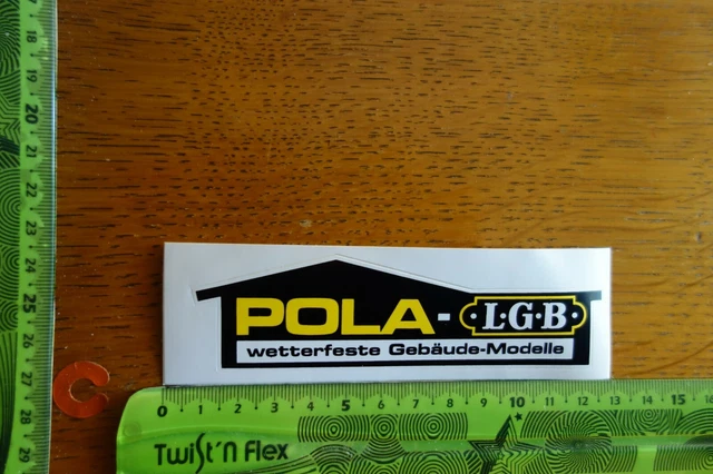 ALTER AUFKLEBER MODELLBAU -Eisenbahn Haus POLA LGB wetterfeste Gebäude ...