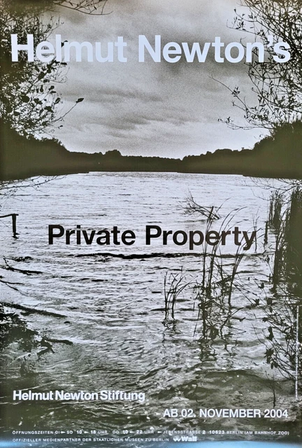 HELMUT NEWTON - Affiche Originale Exposition - Private Property ...